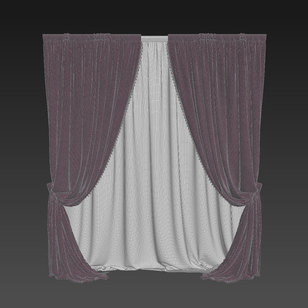 3d model of curtain classic