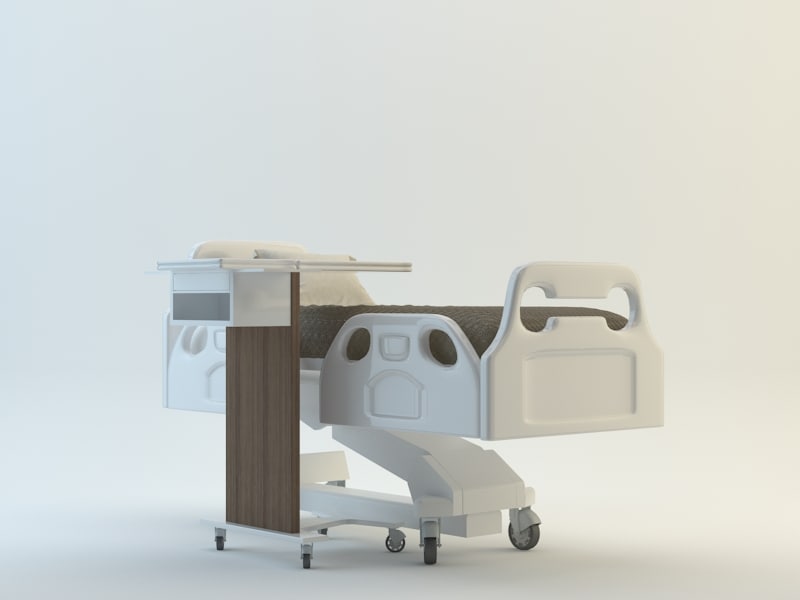 medical patient bed service 3d max
