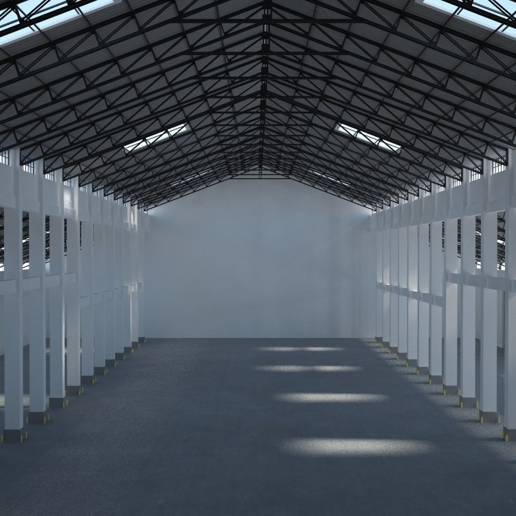 warehouse scene 3d max