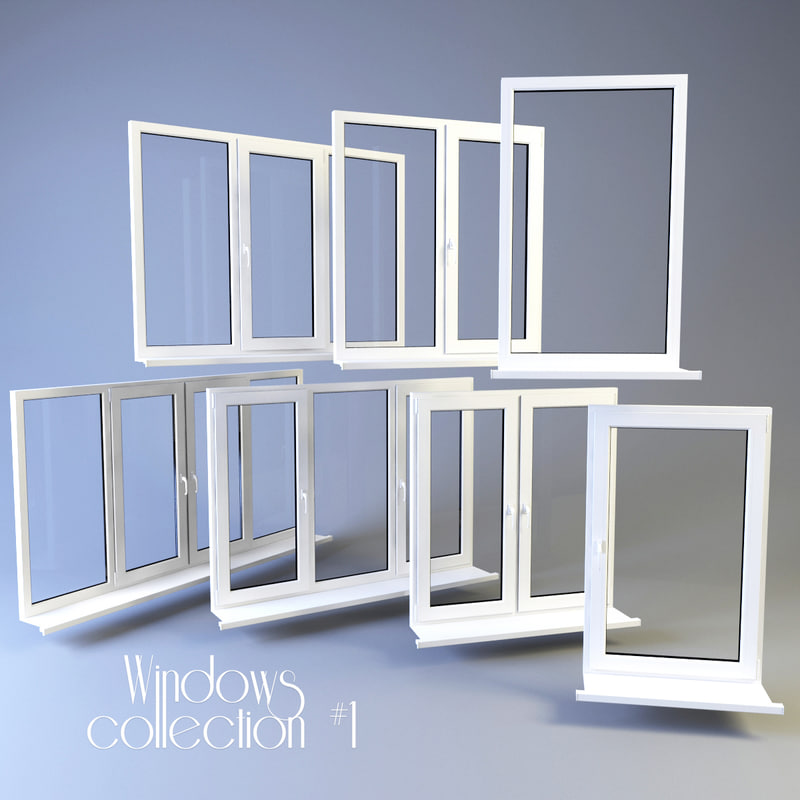 plastic windows 3d model