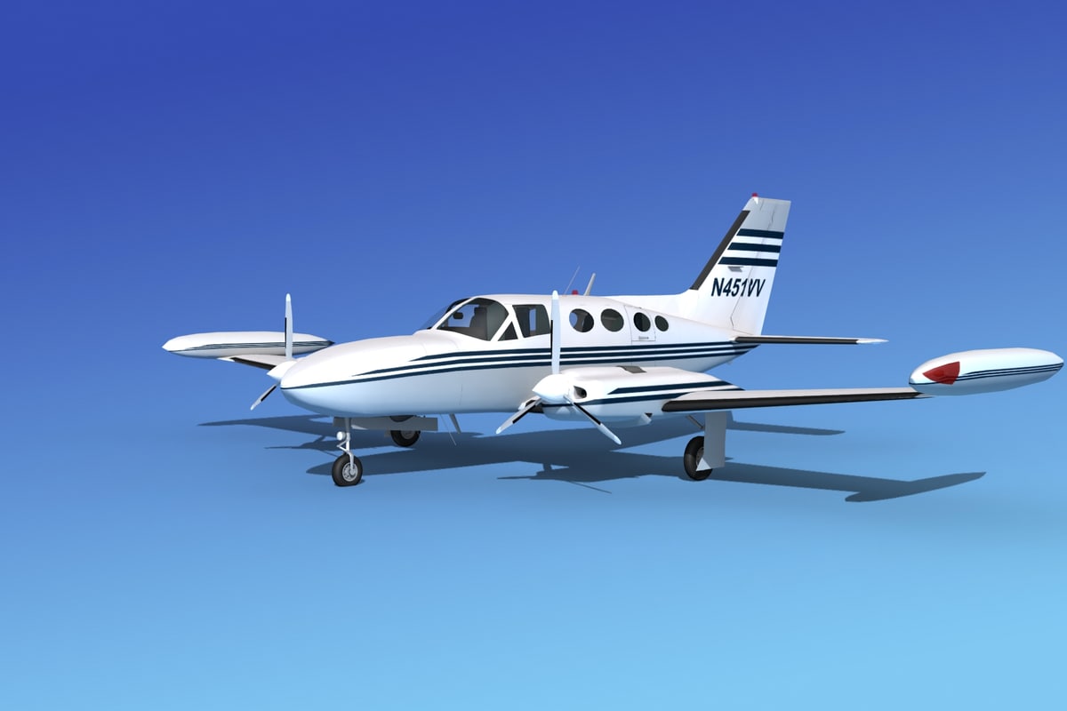 塞斯纳421金鹰V133D模型 - TurboSquid 878021