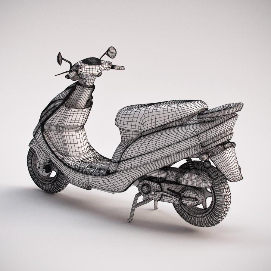 scooter 3d model