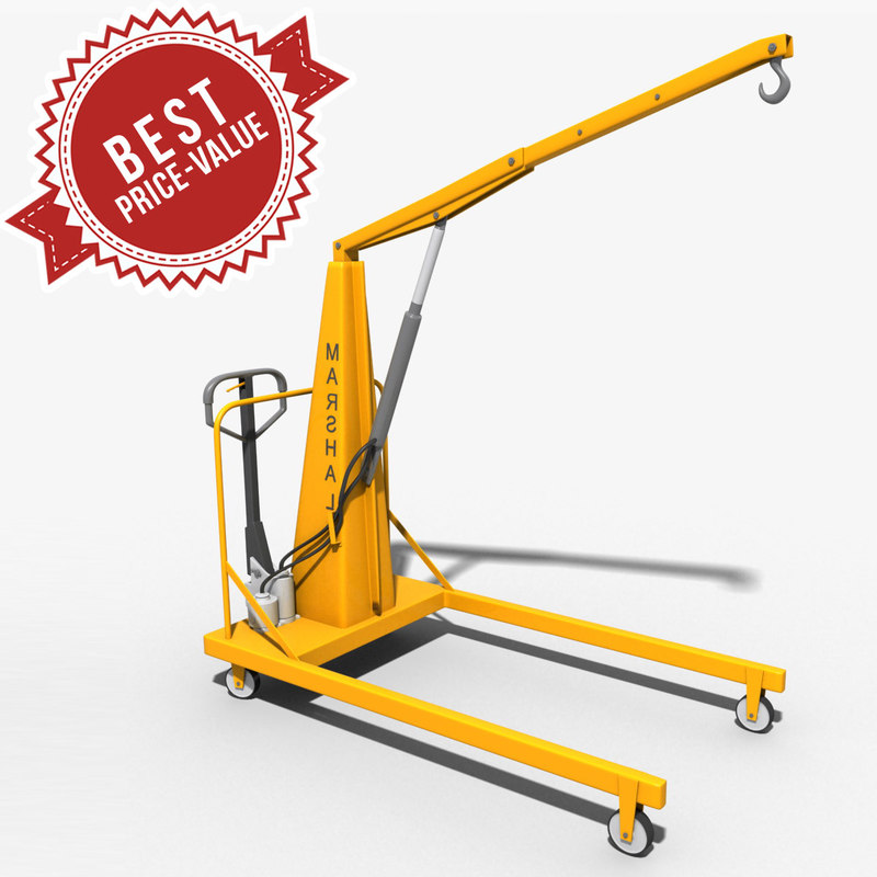 hand operative crane 3d model