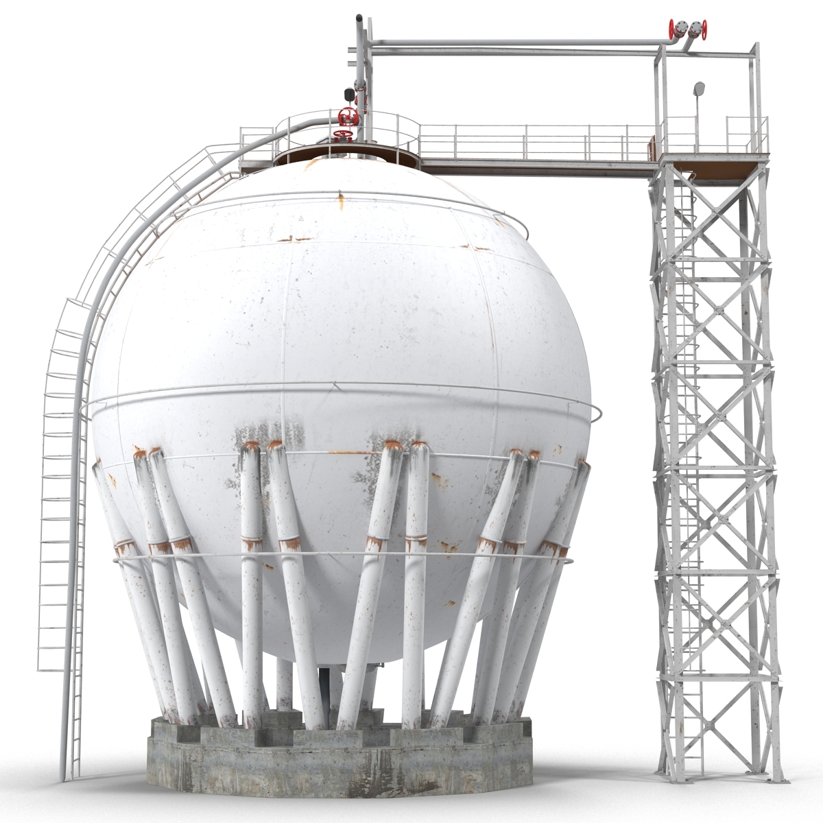 3ds oil storage tank modeled