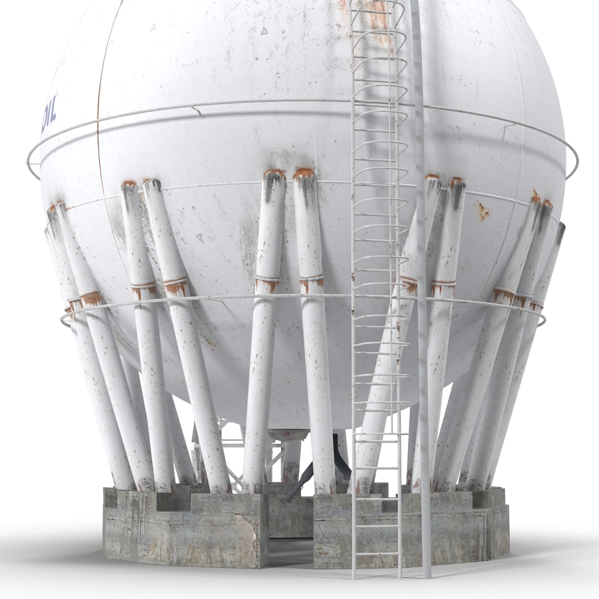 3ds oil storage tank modeled