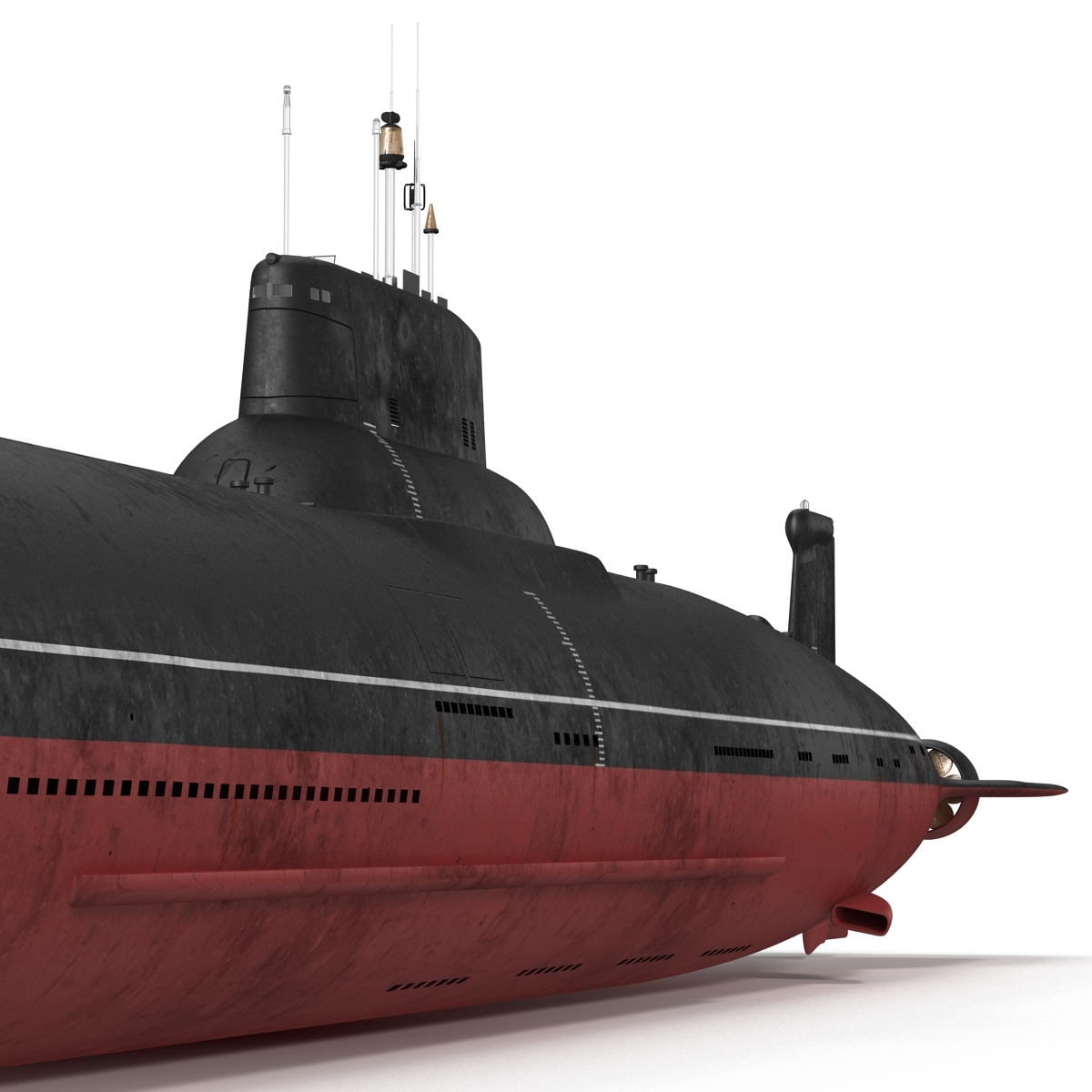 typhoon class submarine 3d max