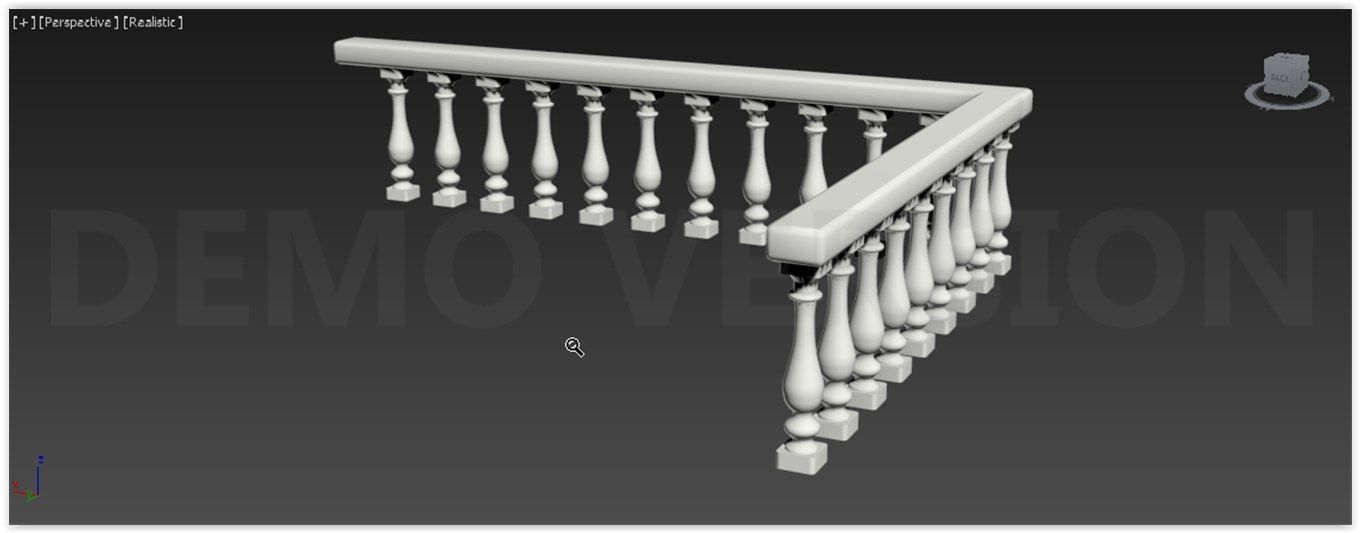 railing 3d max