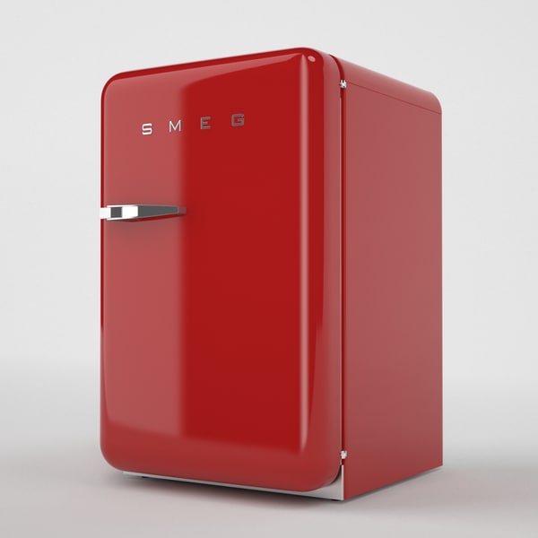 3d model of smeg refrigerator