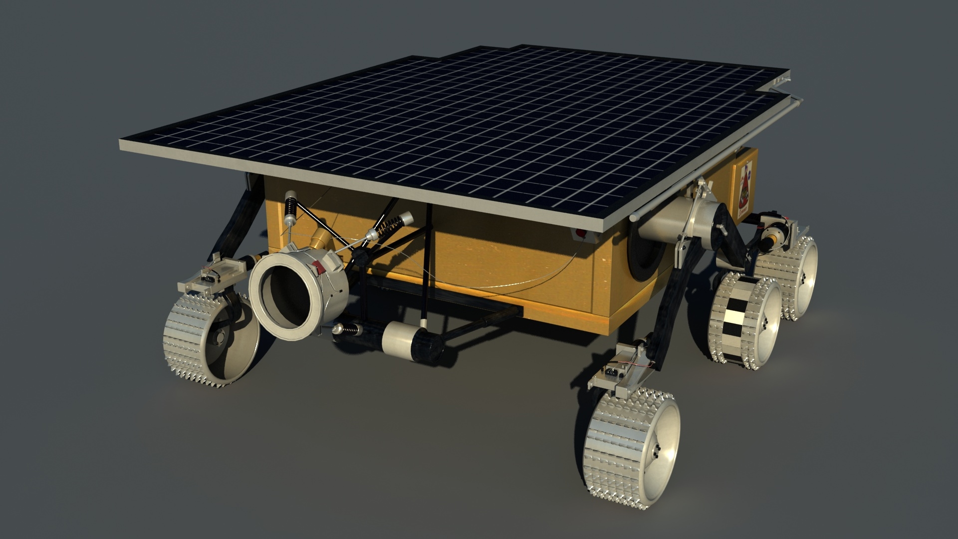 mars sojourner rover 3d model