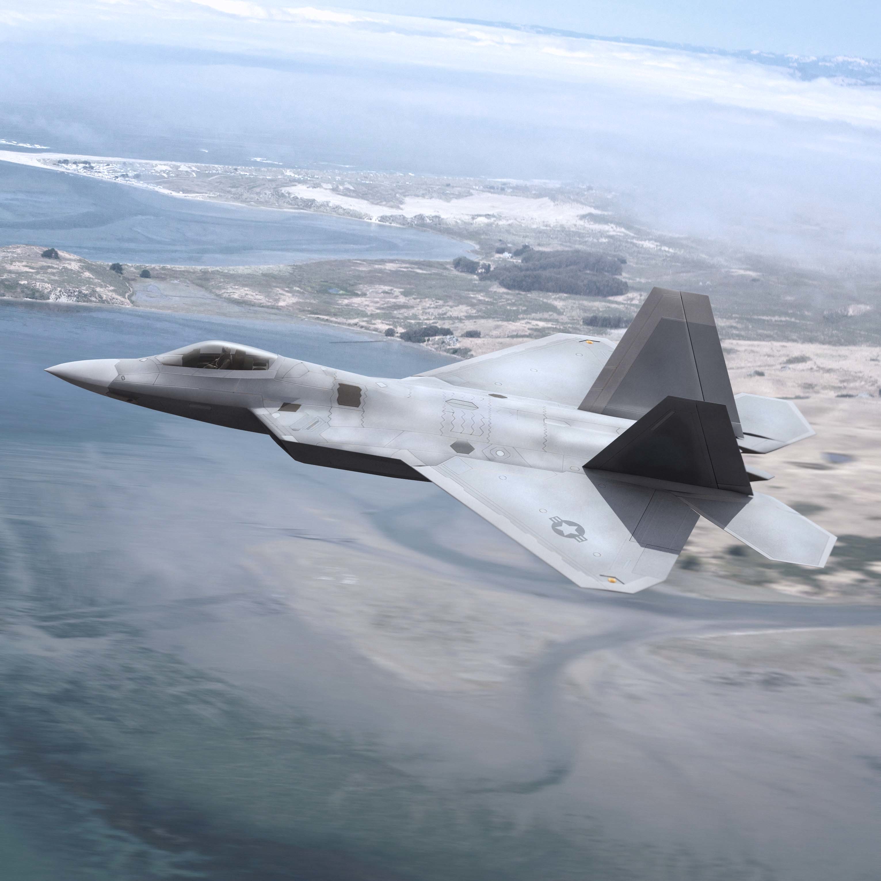f-22 raptor 3d model