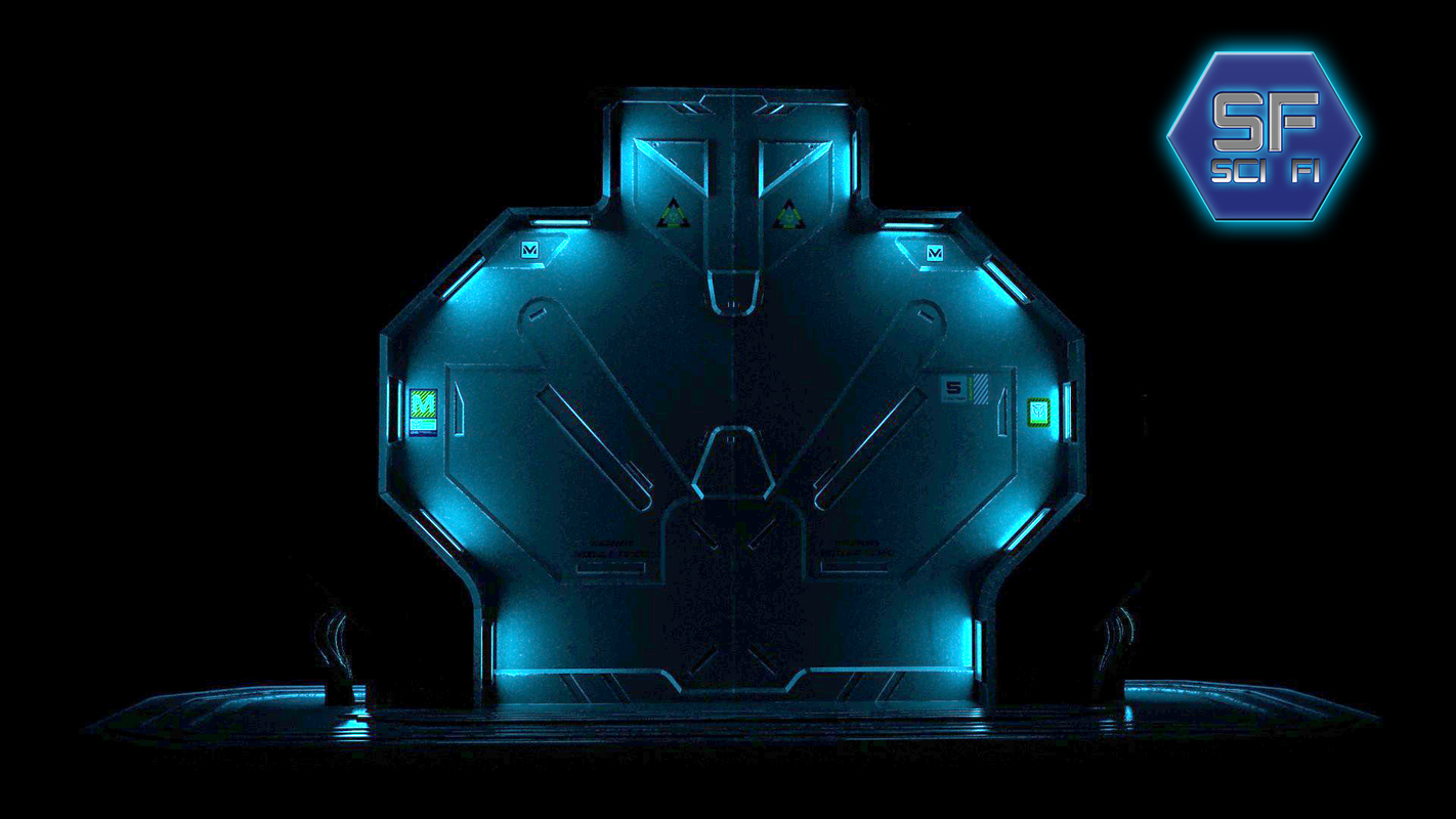 sci fi gate 3d obj