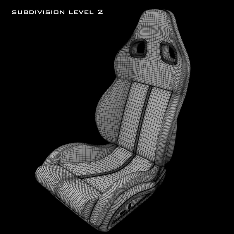 racing seat 3d model