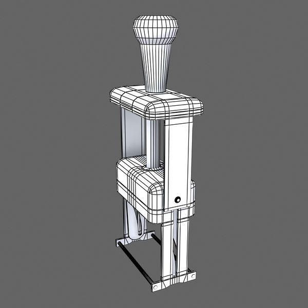 3d model rubber stamp square