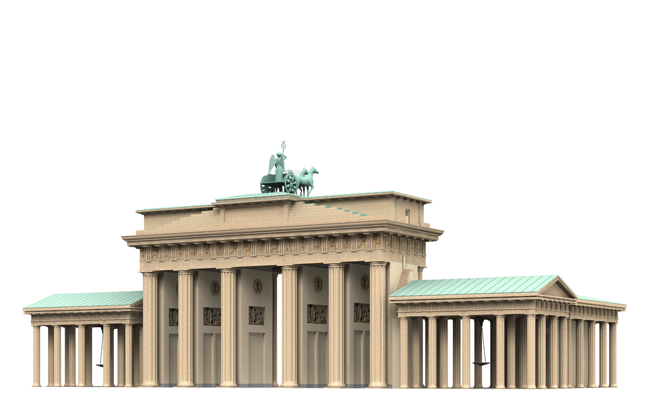 brandenburg gate 3d model