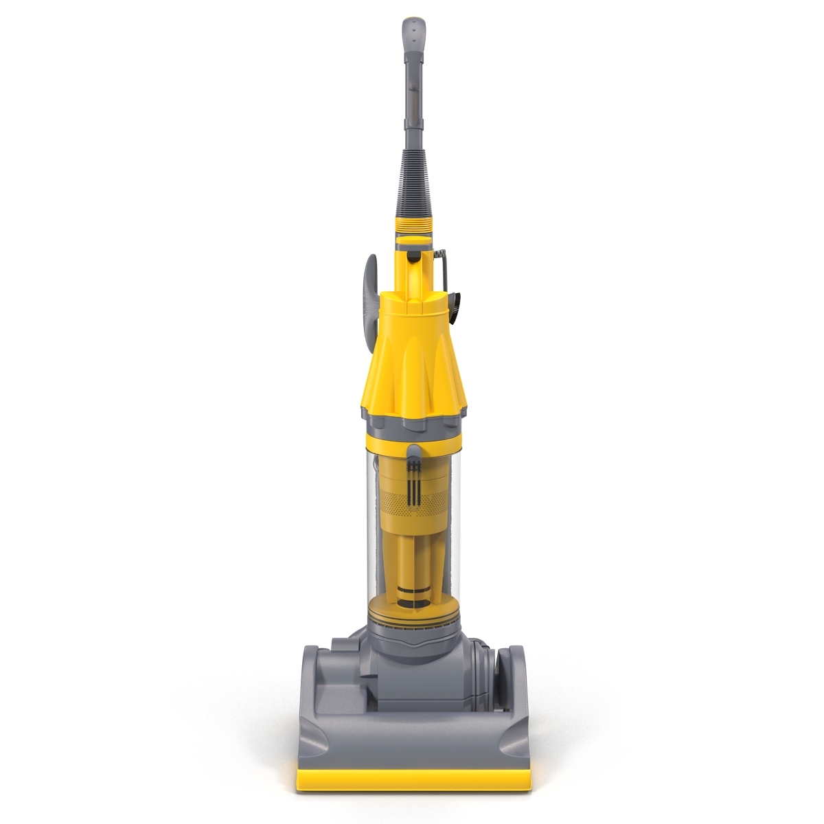 stand vacuum cleaner yellow 3d c4d