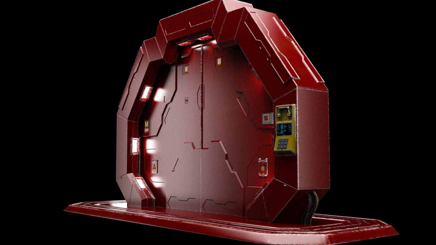3d sci fi gate