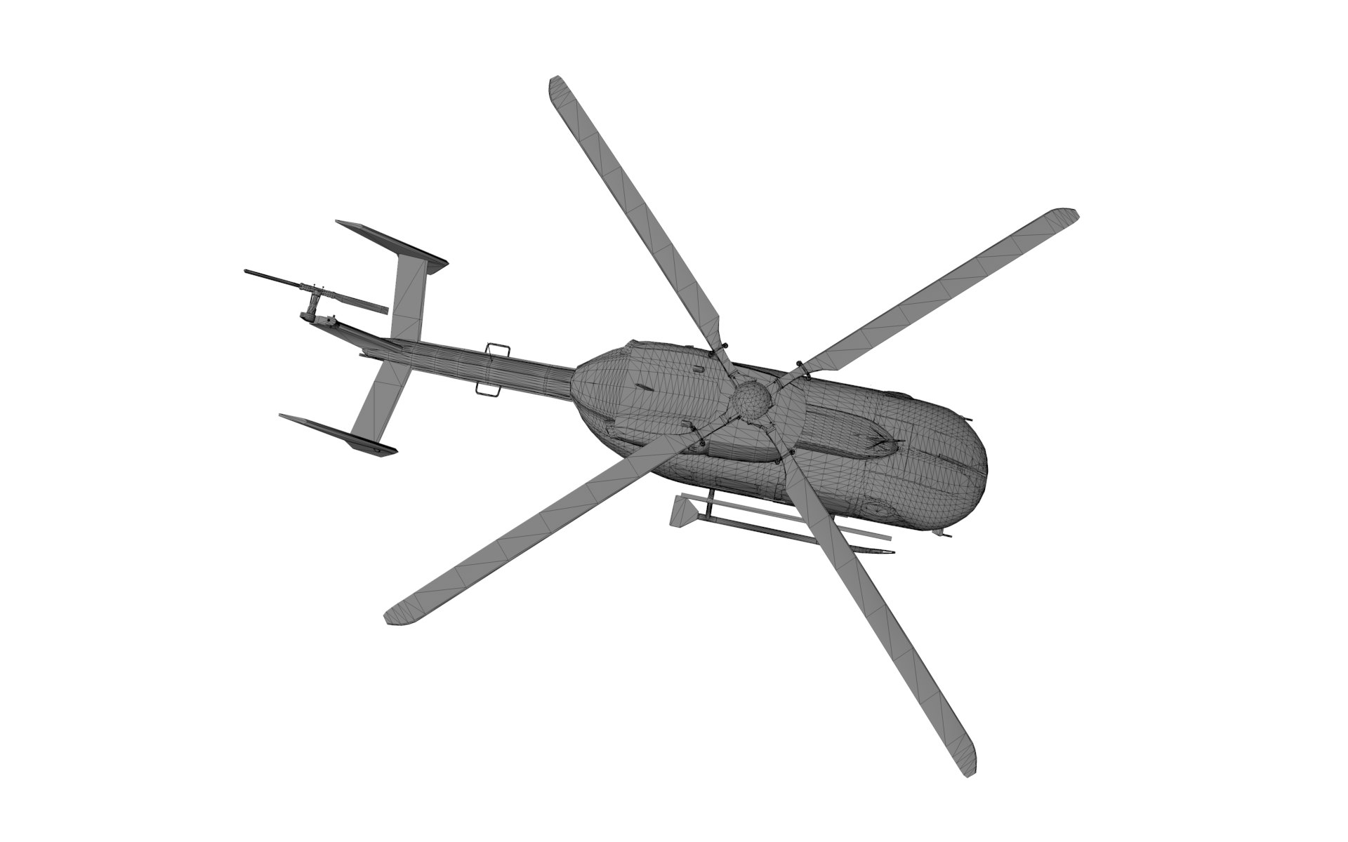 helicopter uh-72 lakota 3d model