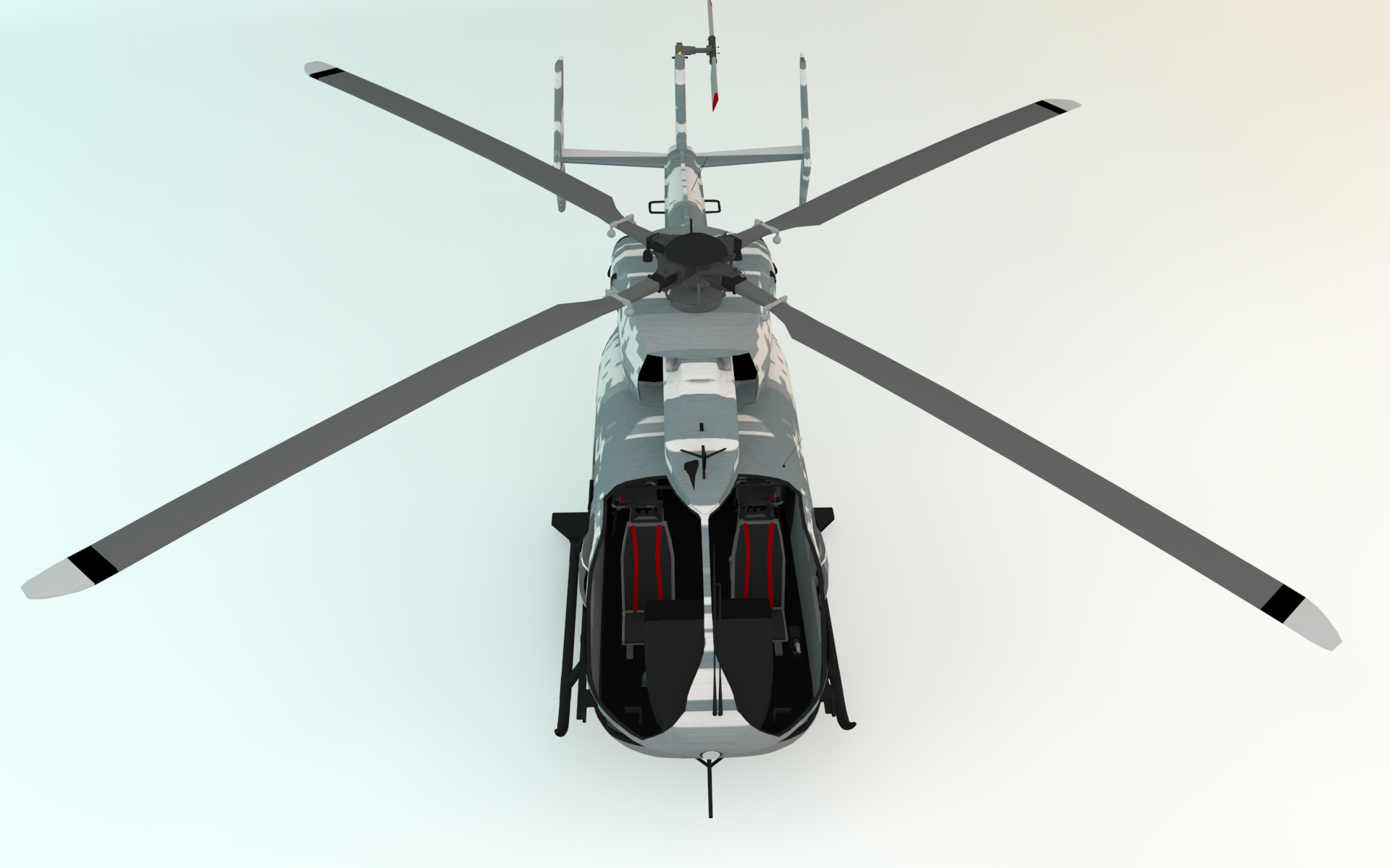 helicopter uh-72 lakota 3d model