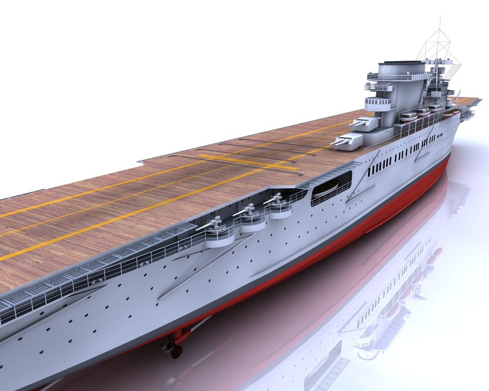 uss lexington cv-2 c4d