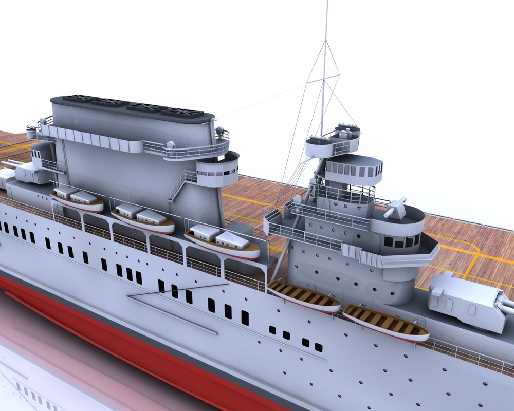 uss lexington cv-2 c4d