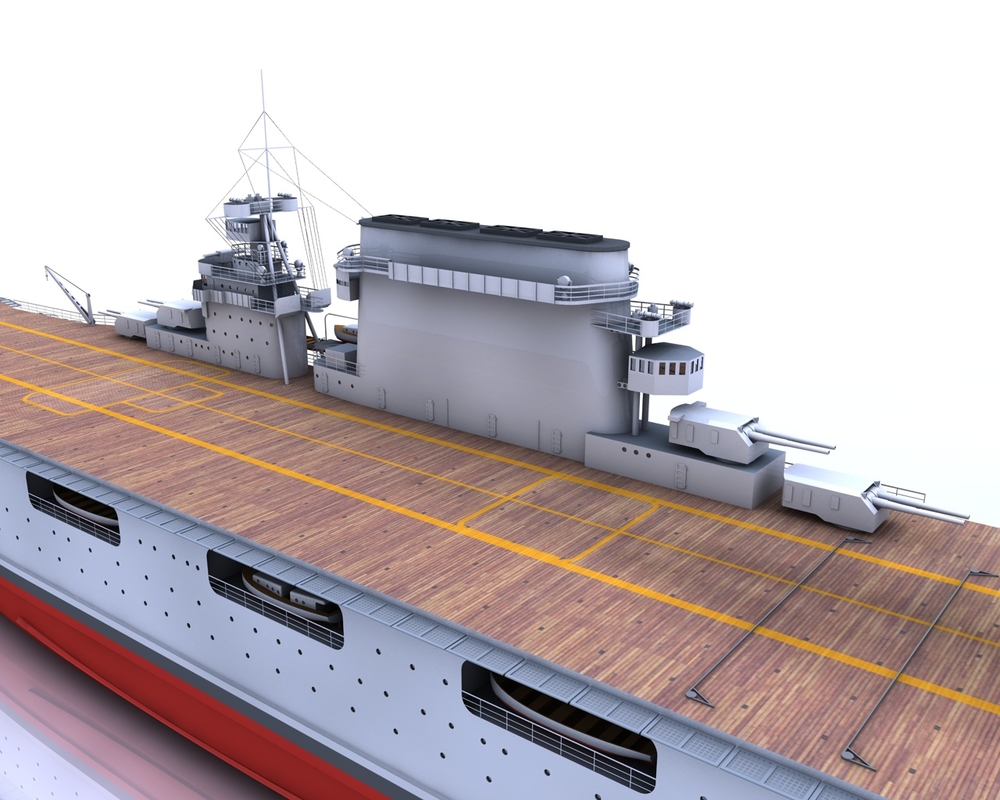 uss lexington cv-2 c4d