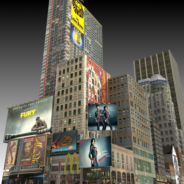 Times Square 3D Models for Download | TurboSquid