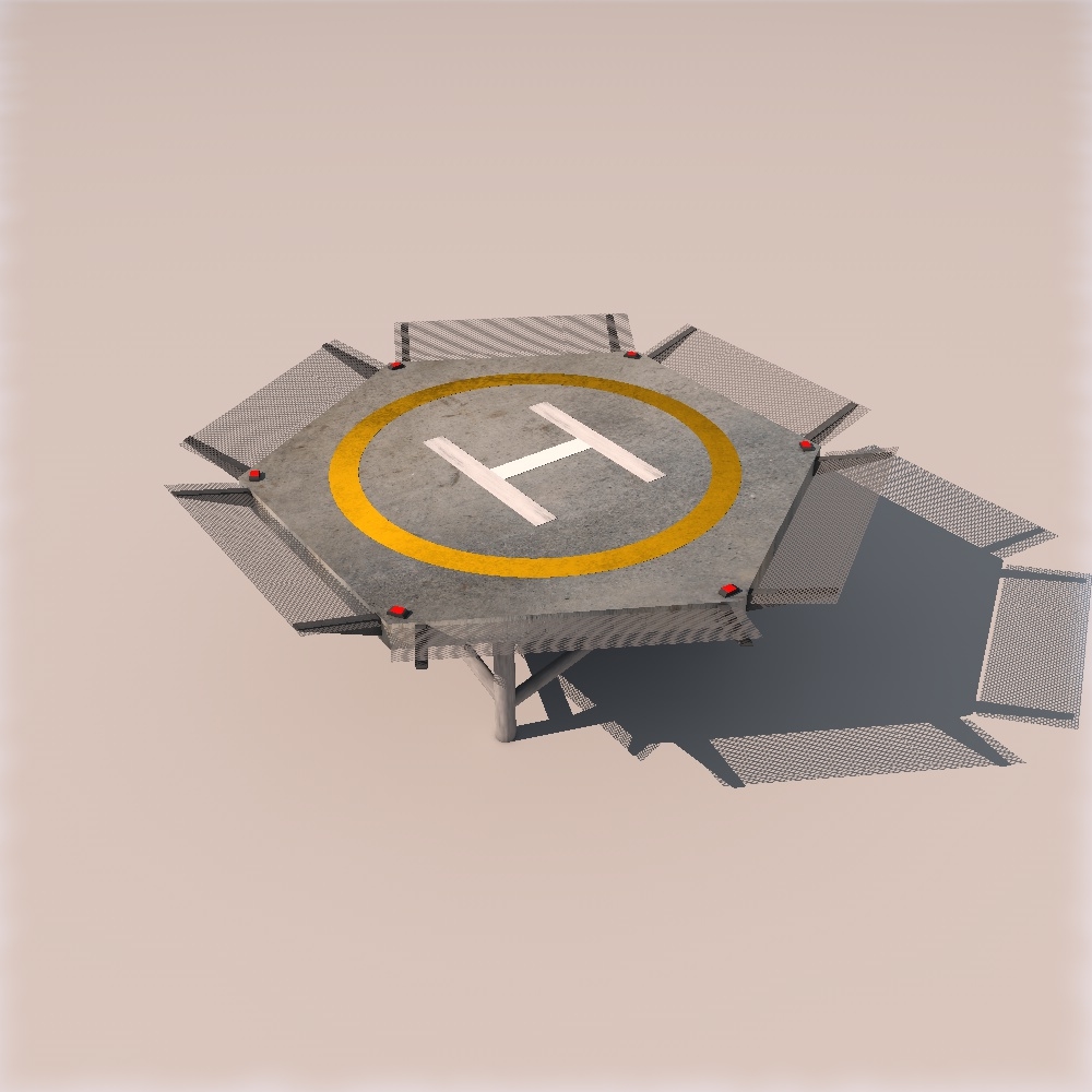 3d pad helipad