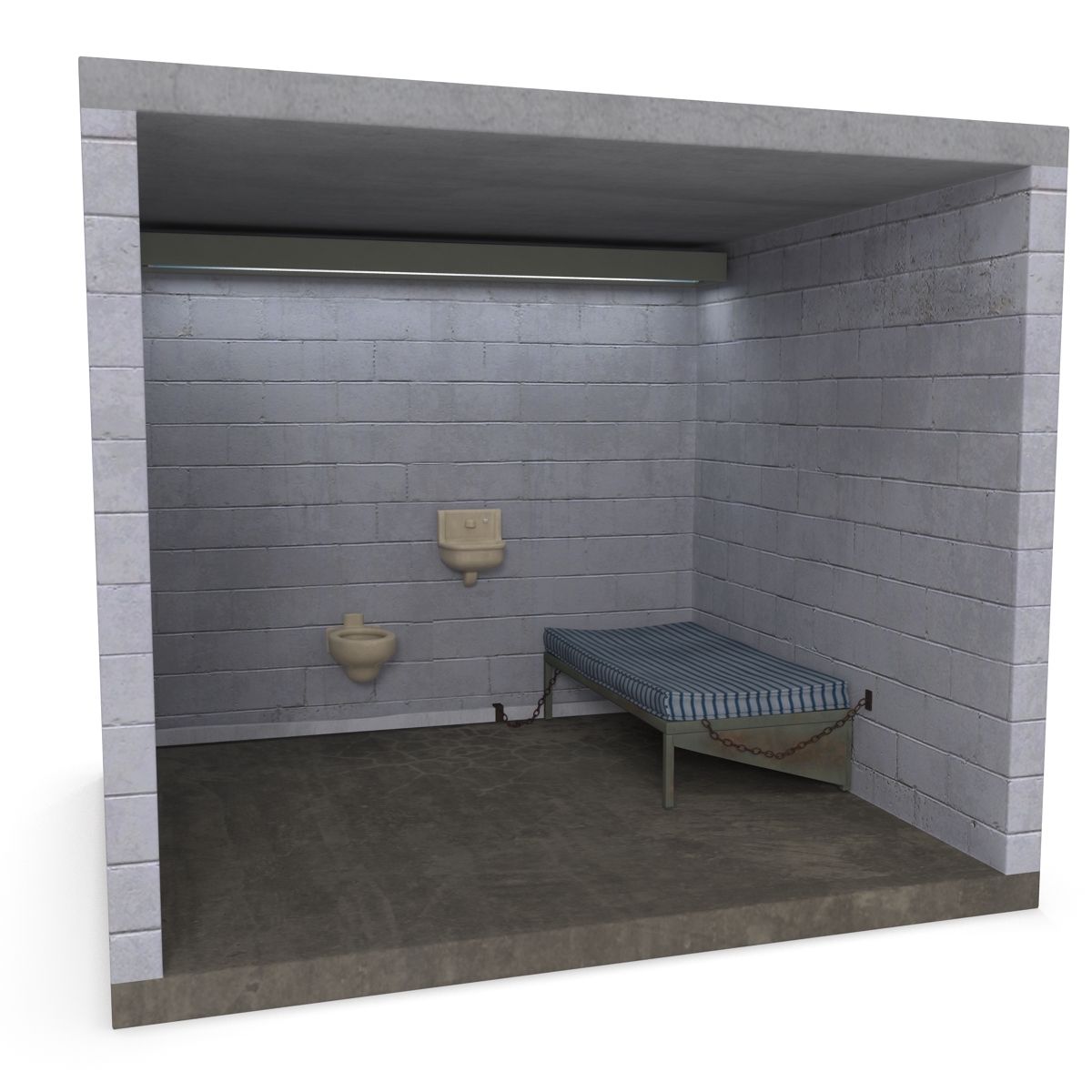 3d model prison cell