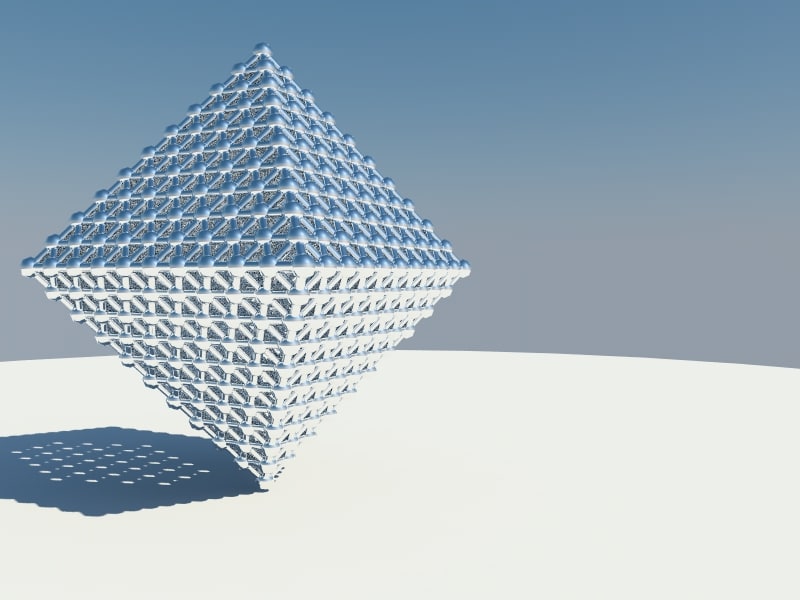 3d triangle grid