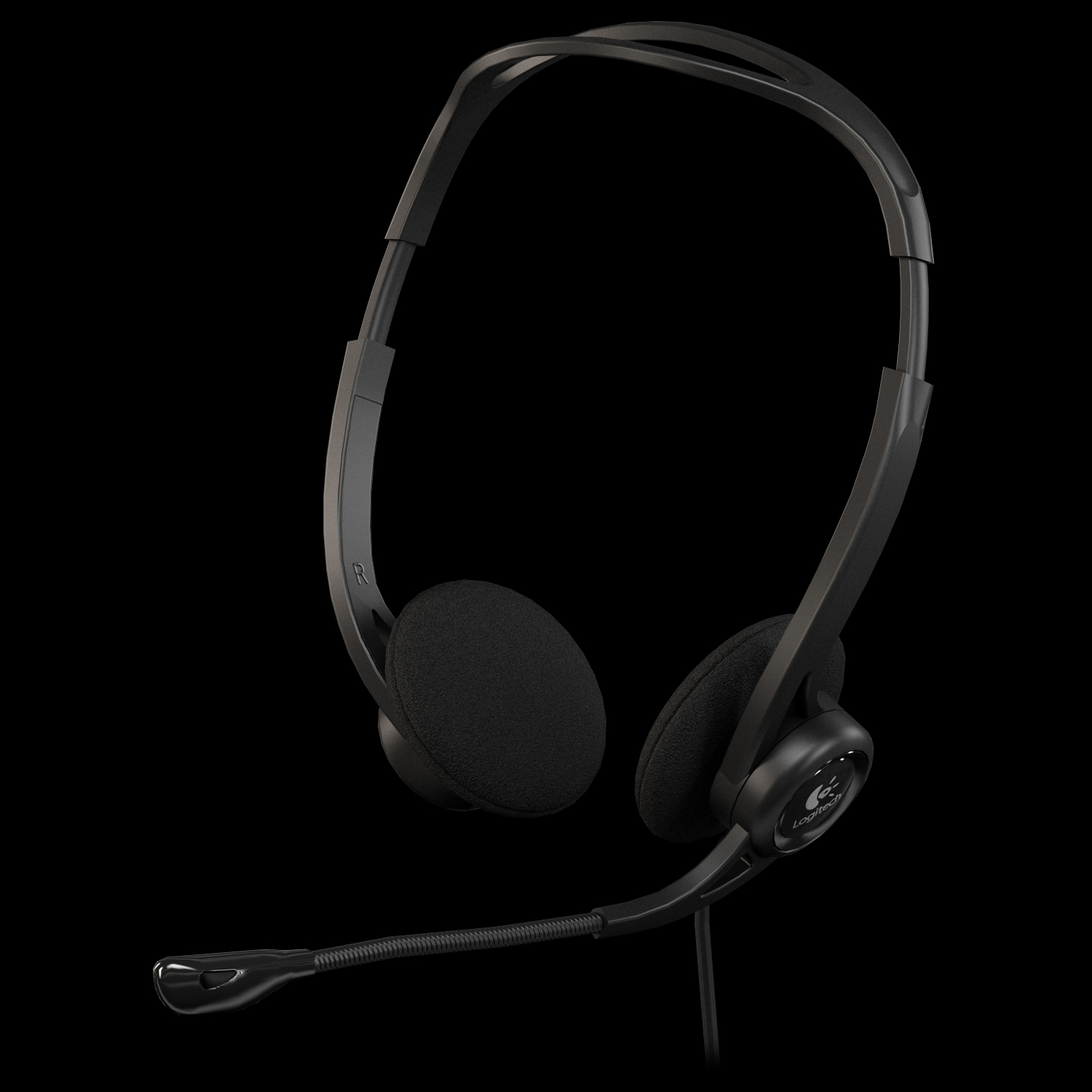 logitech pc headset 960 3d model