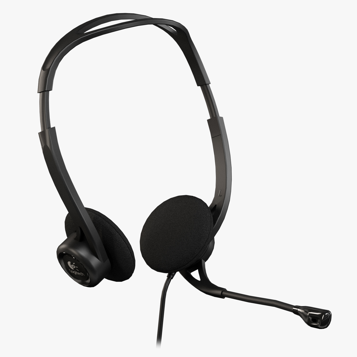 logitech pc headset 960 3d model