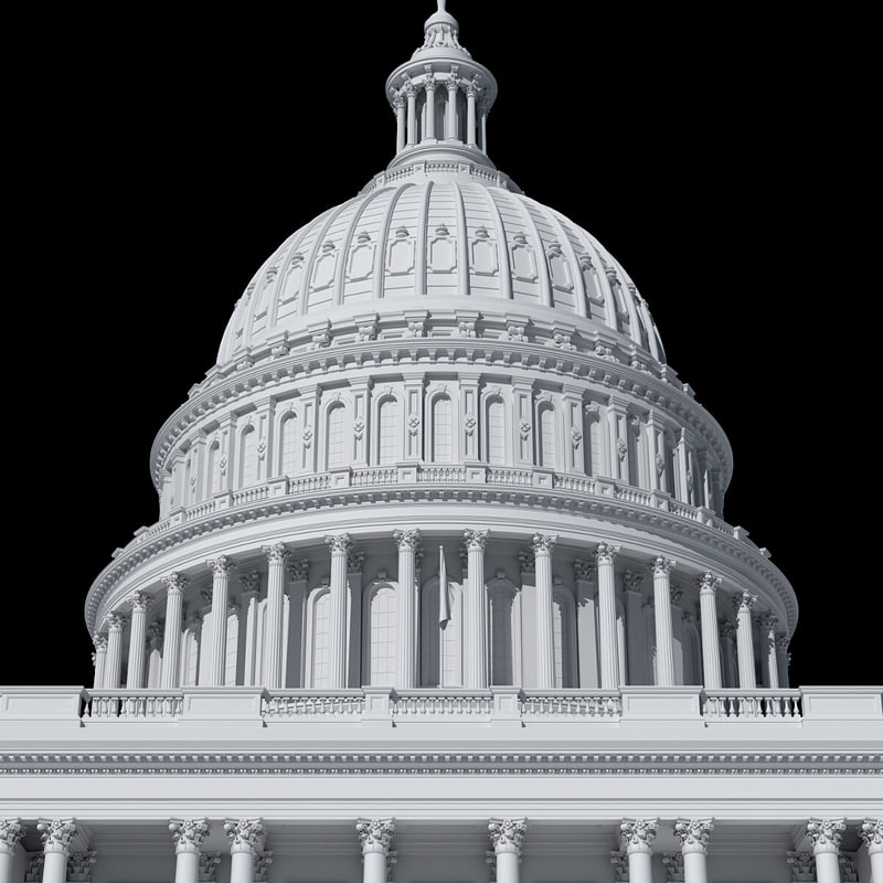 united states capitol building 3d max