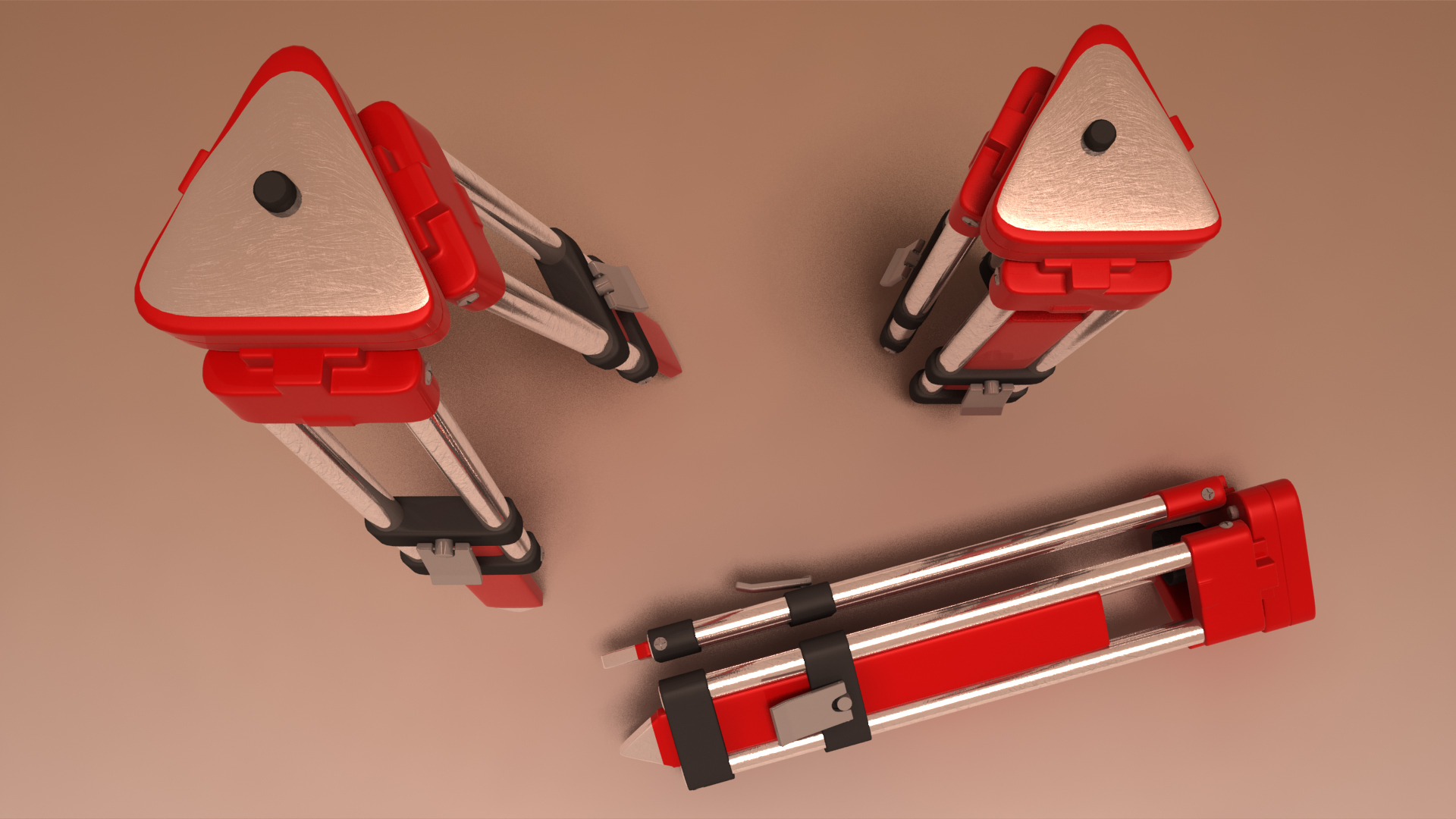 3d model tripod hilti laser