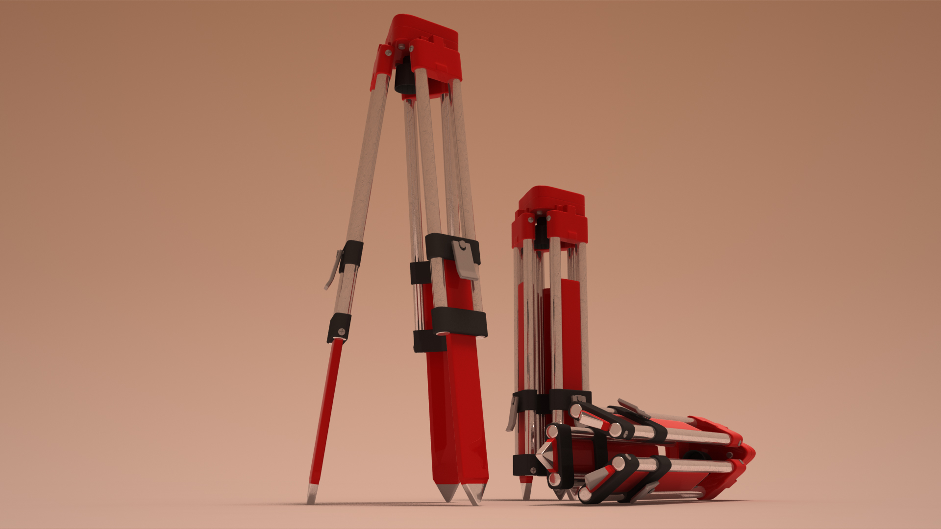 3d model tripod hilti laser