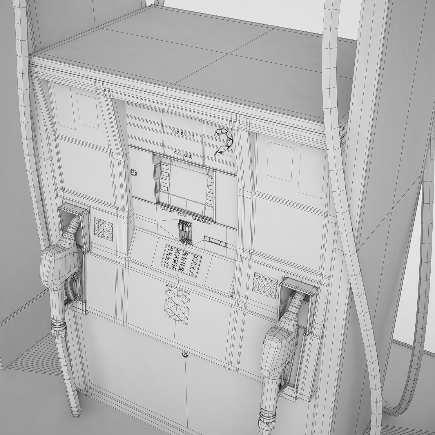 gas station 3d model