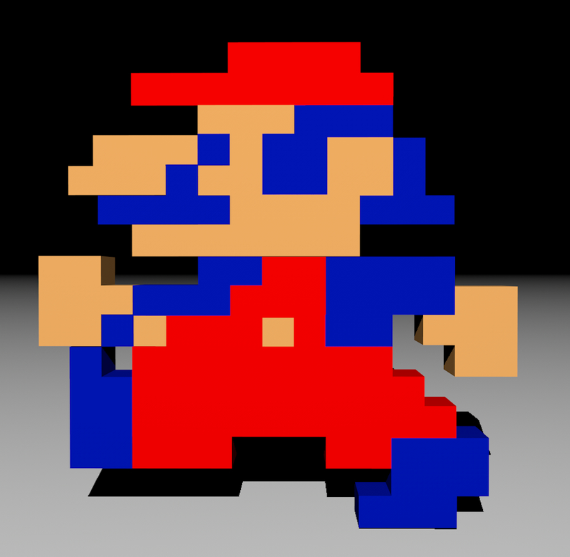 Mario Sprite - 8-Bit, Jump 3D-Modell - TurboSquid 901669