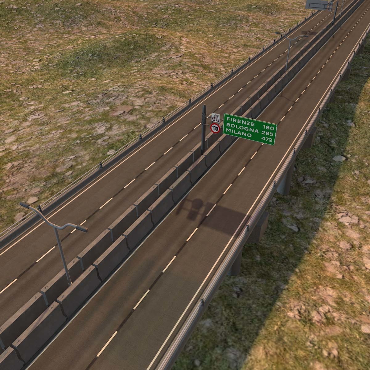 3d highway road motorway model