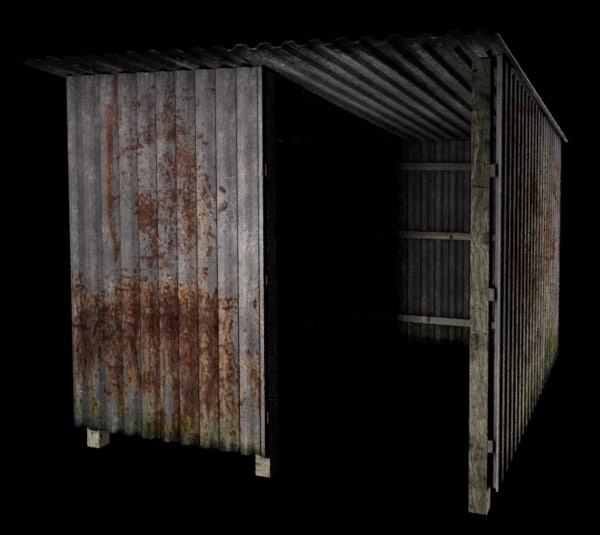3d slum shack model