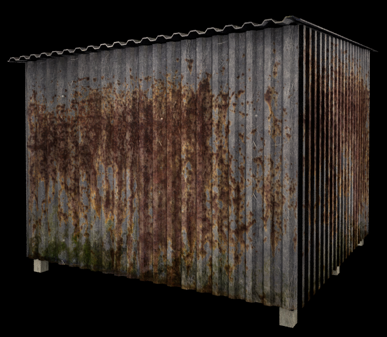 shack metal 3d fbx