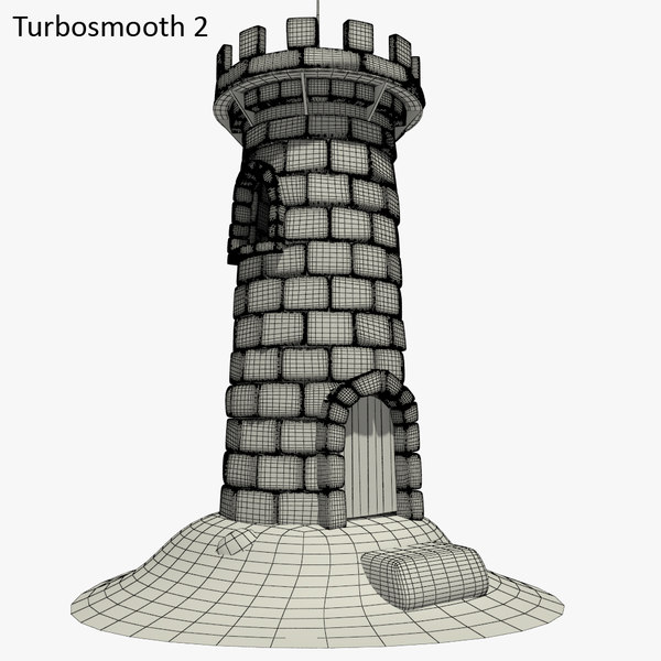 Cartoon-Turm 3D-Modell - TurboSquid 902122