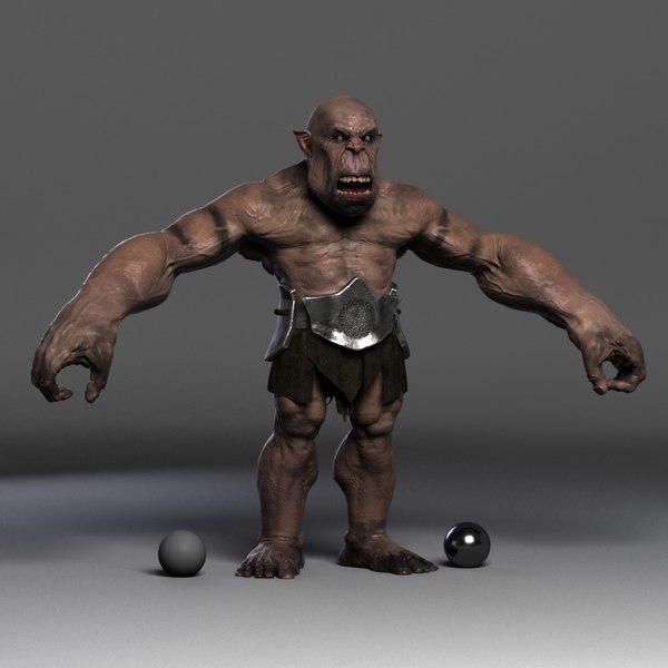 3d ogre troll fantasy