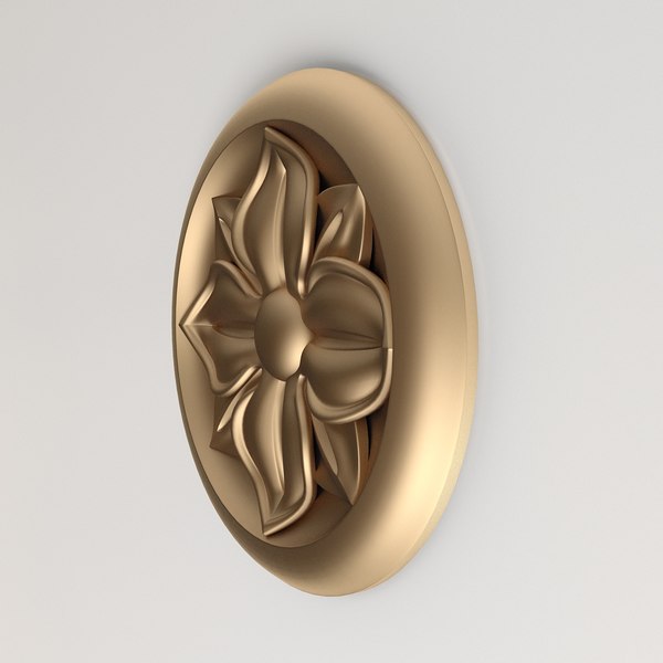 3d decorative rosettes model