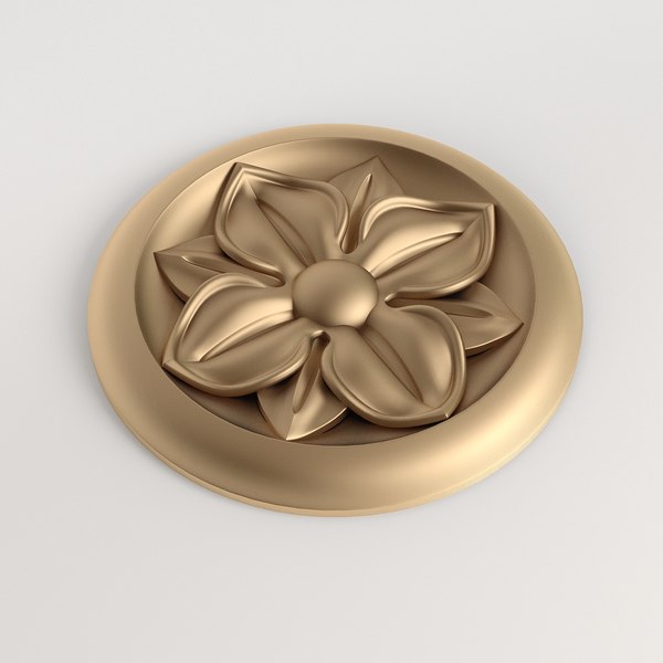 3d decorative rosettes model
