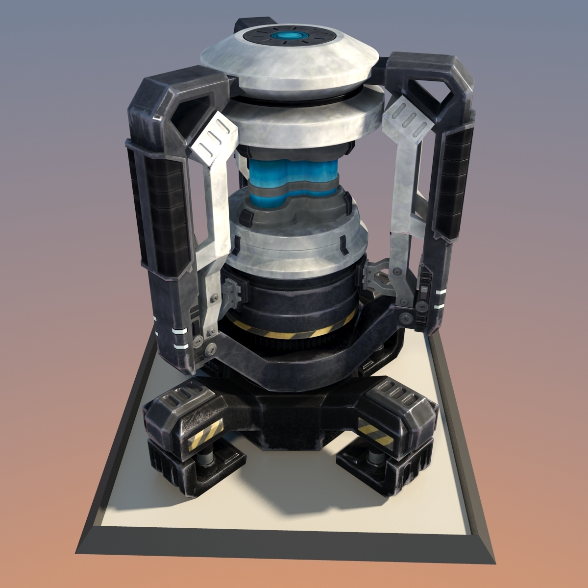 3ds max futuristic sci fi engine