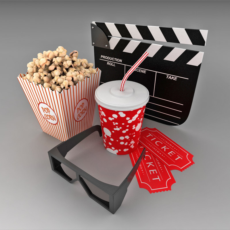 pop corn 3d model