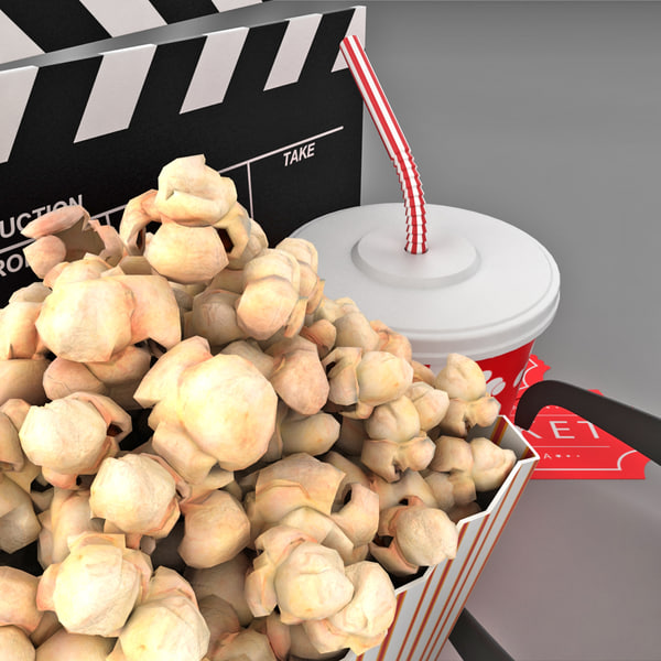 pop corn 3d model