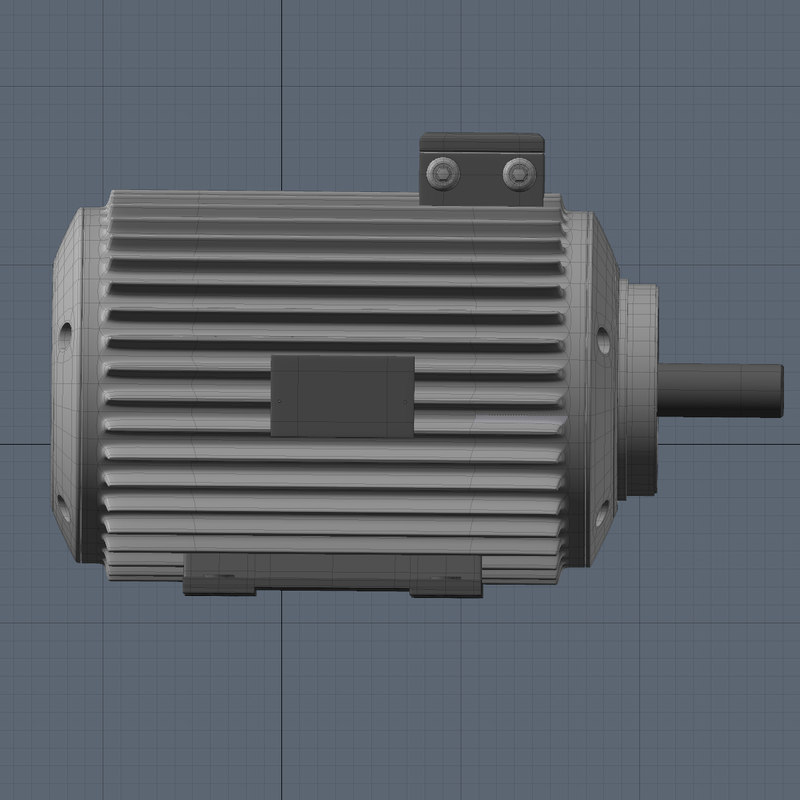 3d model electric motor