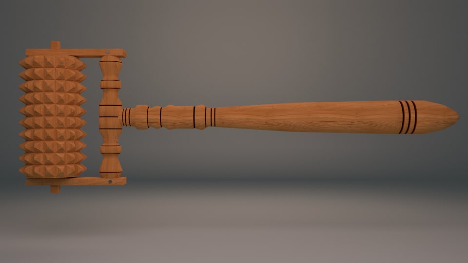 3d model russian wood tool