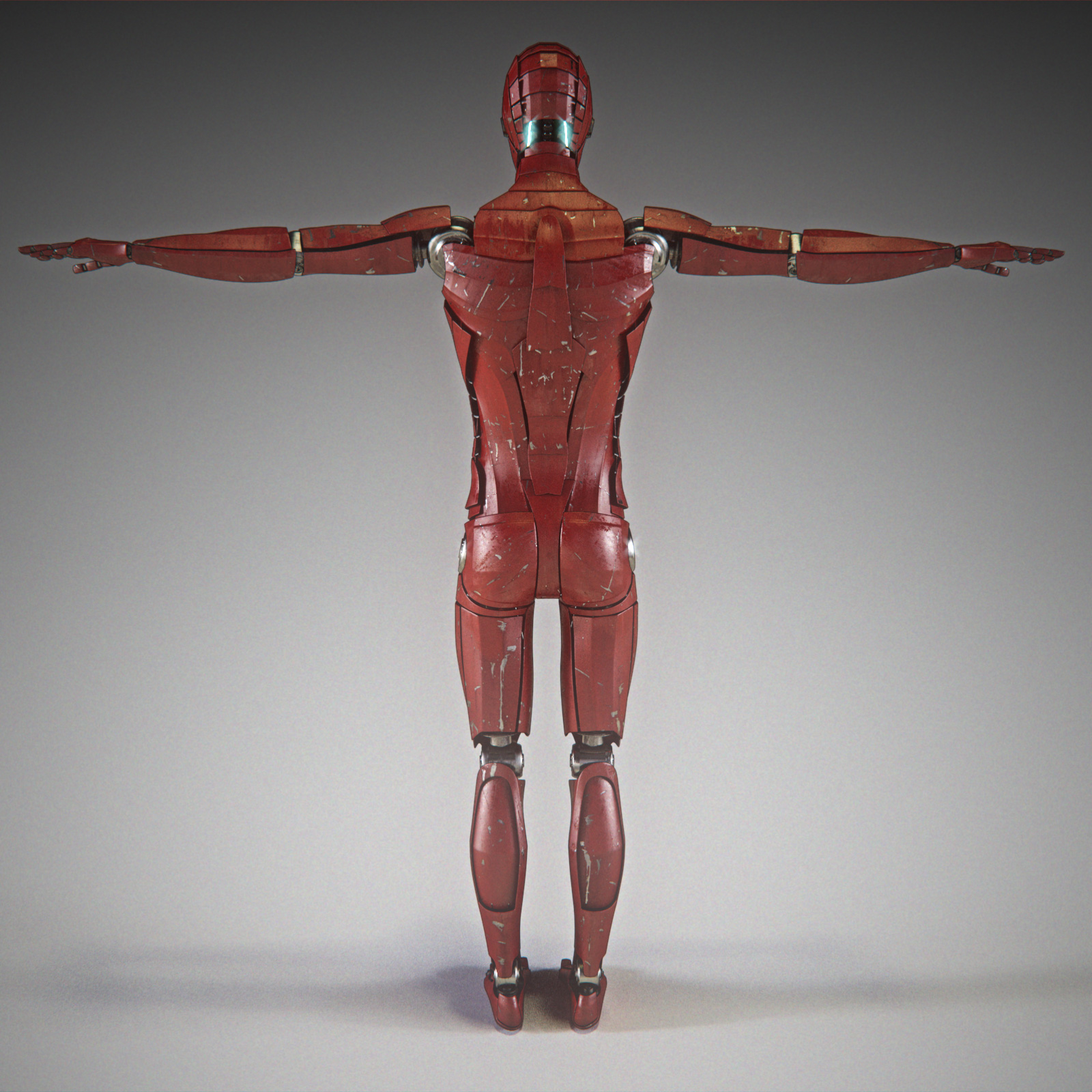 3d ged male android model