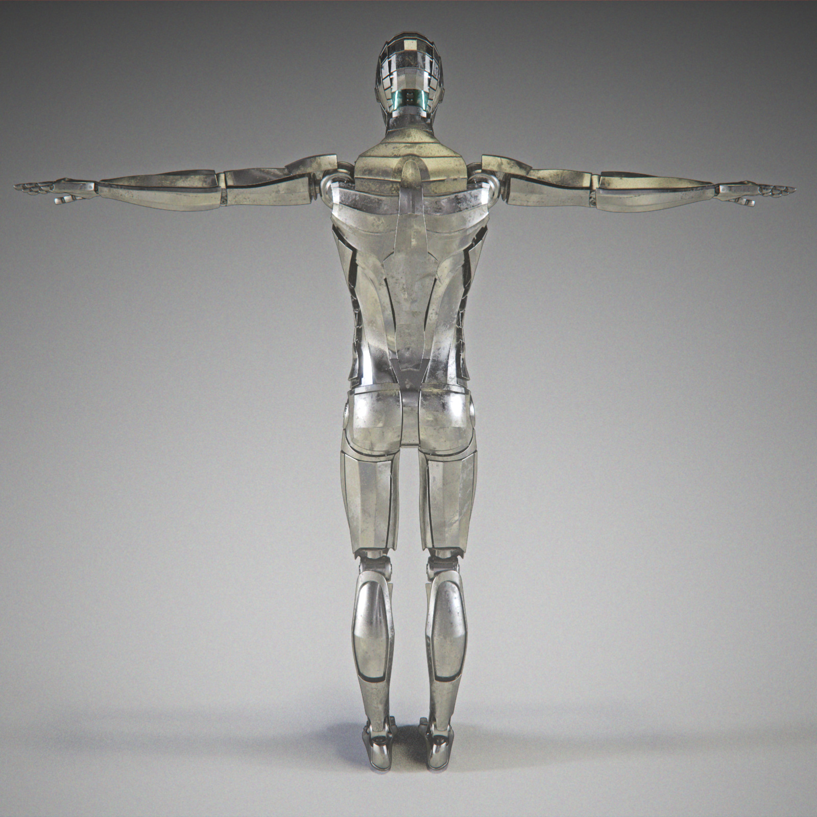 3d ged male android model